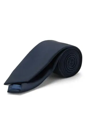 Mango Solid Neck Tie - Navy