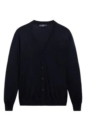 Mango Solid Wool Cardigan