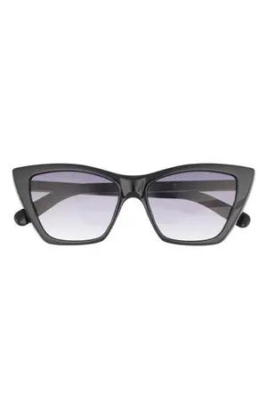 Quay Cat Eye Sunglasses - Black/smoke