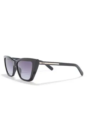 Quay Cat Eye Sunglasses - Black/smoke