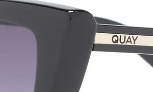 Quay Cat Eye Sunglasses - Black/smoke