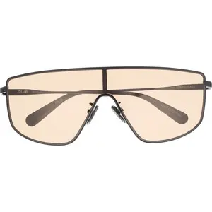 Quay Gradient Shield Sunglasses - Black/tan