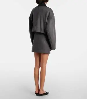 Sportmax Vacuo Cropped Virgin Wool Jacket