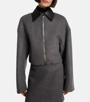 Sportmax Vacuo Cropped Virgin Wool Jacket