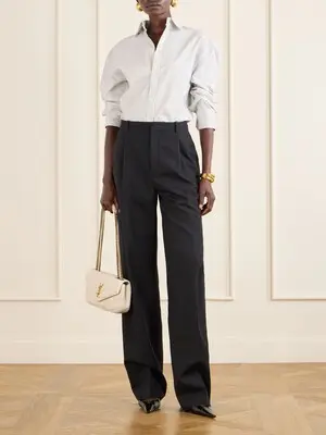 Saint Laurent Loulou Quilted Leather Shoulder Bag - Neutrals