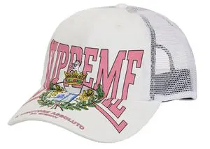 Supreme Crest Mesh Back 6-panel Cap - White