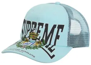 Supreme Crest Mesh Back 6-panel Cap - Light Blue