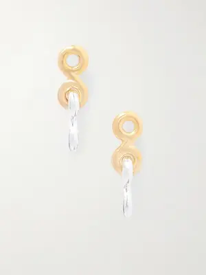 UNCOMMON MATTERS Double-loop Knot Earrings - Gold