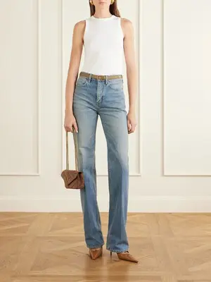 Saint Laurent Loulou Quilted Suede Shoulder Bag