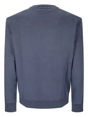 Maison Kitsuné Fox Head Cotton Sweatshirt - Blue