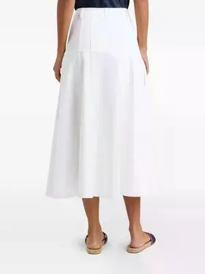 Cinq À Sept Button-front Pleated A-line Skirt