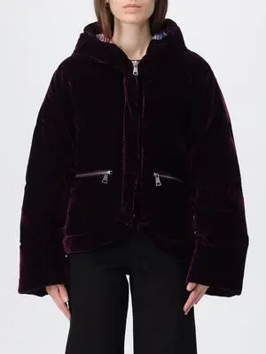 Versace Hooded Puffer Jacket - Violet