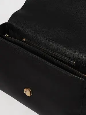Pinko Leather Shoulder Bag - Black