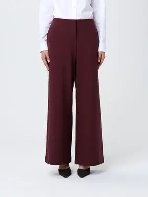Max Mara Wide Leg Trousers - Burgundy