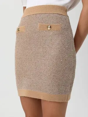 Elisabetta Franchi Knit Skirt - Honey