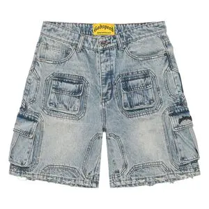 GODSPEED Octagon Cargo Denim Shorts