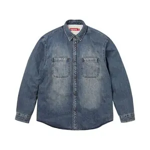 Supreme Shearling Lined Denim Work Shirt