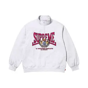 Supreme Crest Appliqué Half Zip Pullover