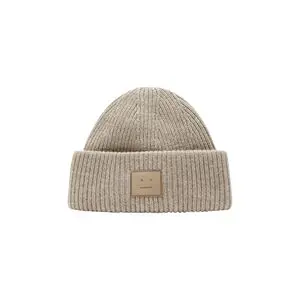 Acne Studios Ribbed Beanie - Tan