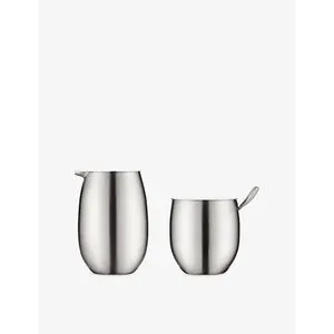 BODUM Columbia Sugar And Creamer Stainless Steel Set - Matt Chrome