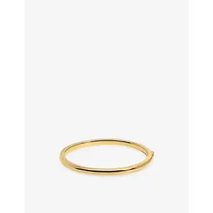 Monica Vinader X Kate Young Thin 18ct Yellow Vermeil Bangle - Gold