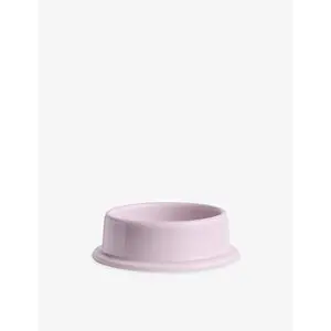 HAY Column Small Earthenware Candleholder - Pale Pink