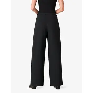 Whistles Wide-leg High-rise Stretch-woven Trousers