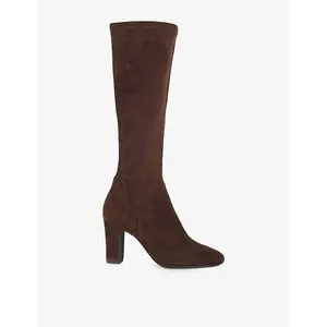 DUNE Faux-suede Heeled Knee-high Boots
