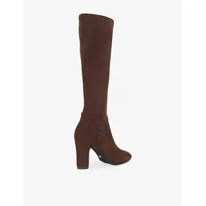 DUNE Faux-suede Heeled Knee-high Boots