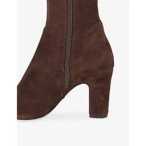 DUNE Faux-suede Heeled Knee-high Boots