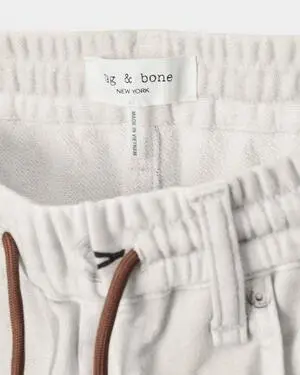 Rag & Bone Miramar Terry Wide-leg Jeans - Ecru