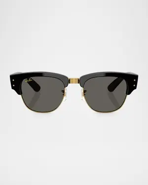 Ray-ban Rb0316s Mega Clubmaster A$ap Rocky Blacked Out Collection Square Sunglasses - Noir