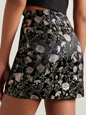 WIEDERHOEFT Brocade Mini Skirt