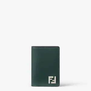 Fendi Ff Squared Card Holder - Green