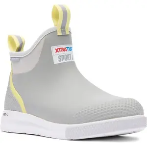 XTRATUF Waterproof Ankle Deck Boot - Gray/yellow