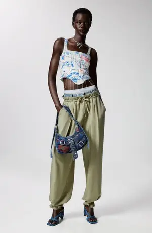 Desigual Paperbag Waist Pants