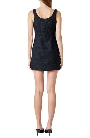 Endless Rose Sequin Tweed Minidress