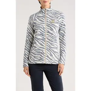 Tommy Bahama Aruba Zebra Front Zip Sweatshirt - Coconut