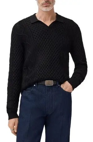 John Varvatos Collared Sweaters For Men