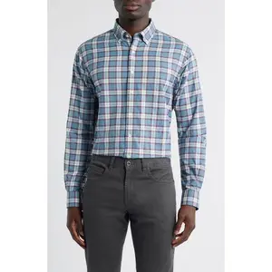 Johnnie-o Feldy Plaid Stretch Button-down Shirt