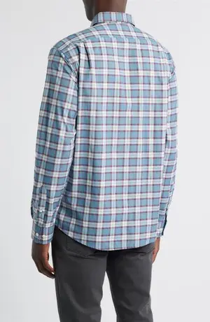 Johnnie-o Feldy Plaid Stretch Button-down Shirt