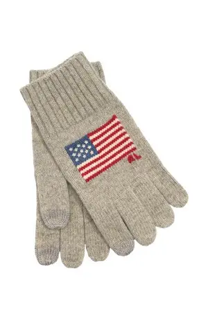 Polo Ralph Lauren Rl Flag Gloves - Andover Heather