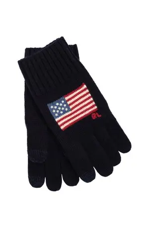 Polo Ralph Lauren Rl Flag Gloves - Collection Navy