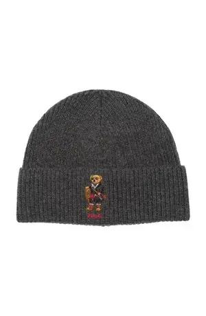 Polo Ralph Lauren Holiday Bear Beanie - Charcoal Heather