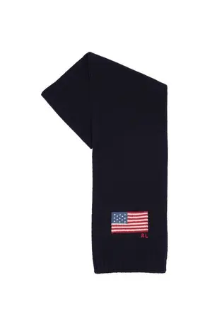 Polo Ralph Lauren Rl Flag Scarf - Collection Navy