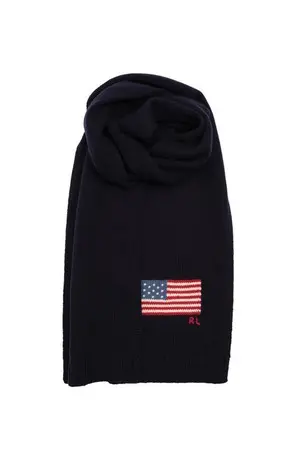 Polo Ralph Lauren Rl Flag Scarf - Collection Navy