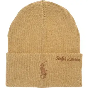 Polo Ralph Lauren Scripted Pony Beanie - Luxury Tan