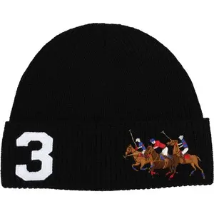 Polo Ralph Lauren Polo Ralph Lauren Polo Match Beanie Polo Black