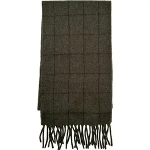 Polo Ralph Lauren Reversible Windowpane Scarf Dk Loden/dk Brown