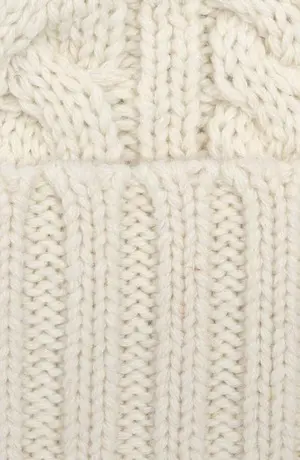 Polo Ralph Lauren Recycled Cable Knit Beanie - Chic Cream